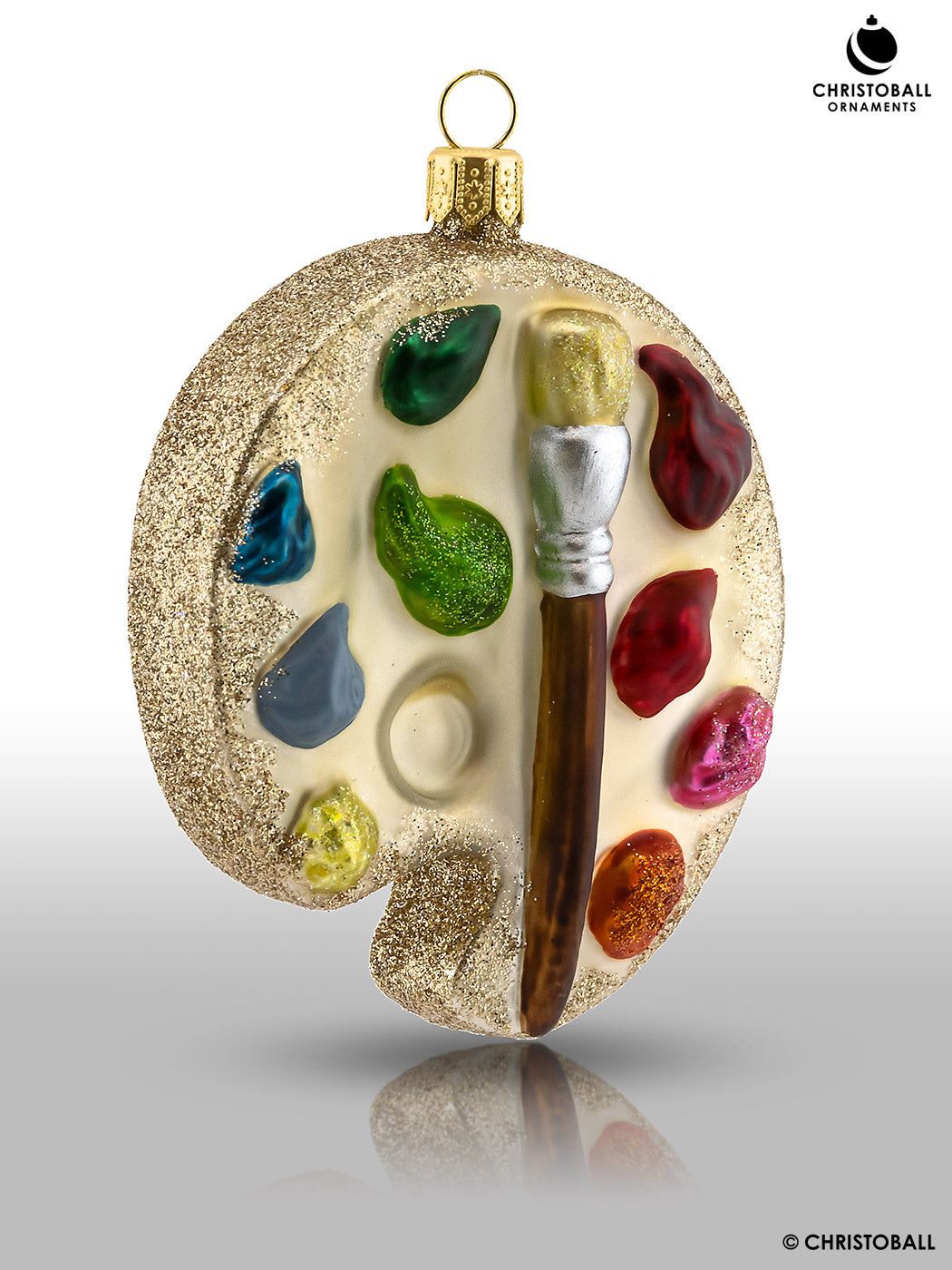 Weihnachtsform aus Glas Farbpalette, Mischpalette – Christoball